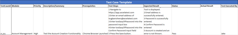 Free Test Case Template – Download the software test plan template ...