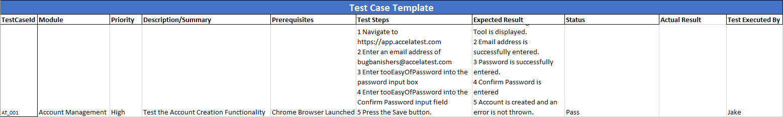 Free Test Case Template – Download the software test plan template ...